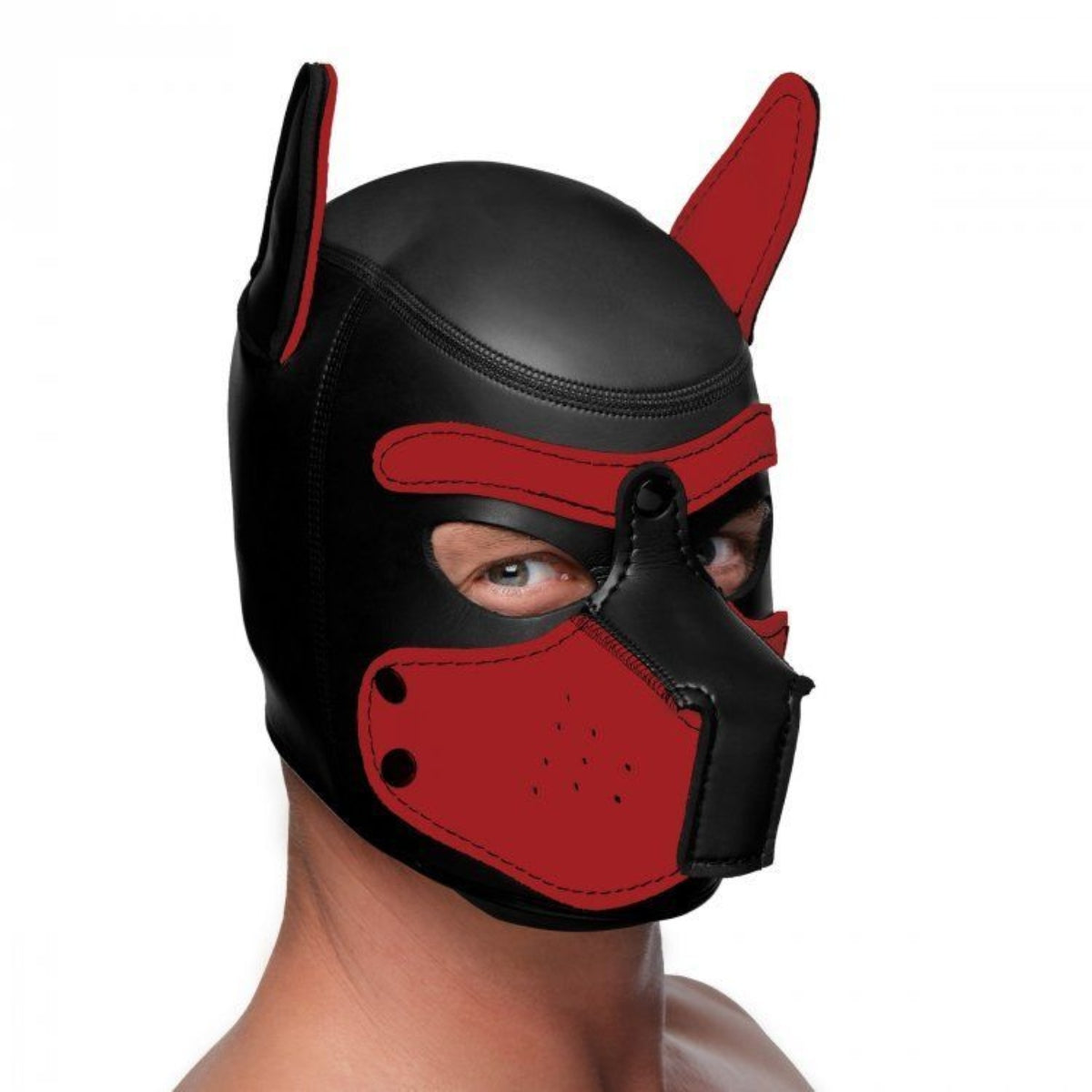 Shop Master Series Spike Neoprene Puppy Hood Red | Prowler