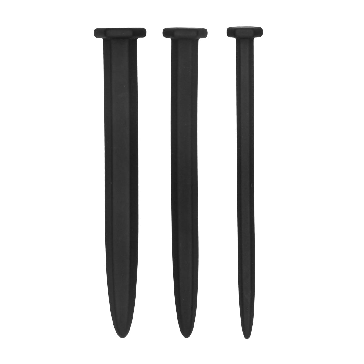 Buy Now Ouch Silicone Screw Penis Plug Set Black | Prowler