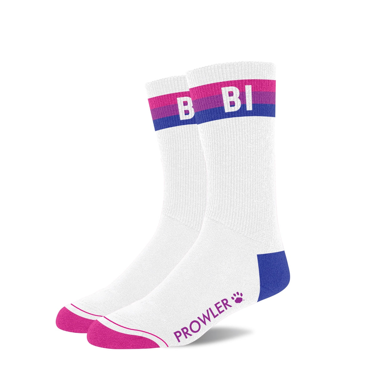 Explore Gay Bi Pride Socks - White Pink Blue | Prowler